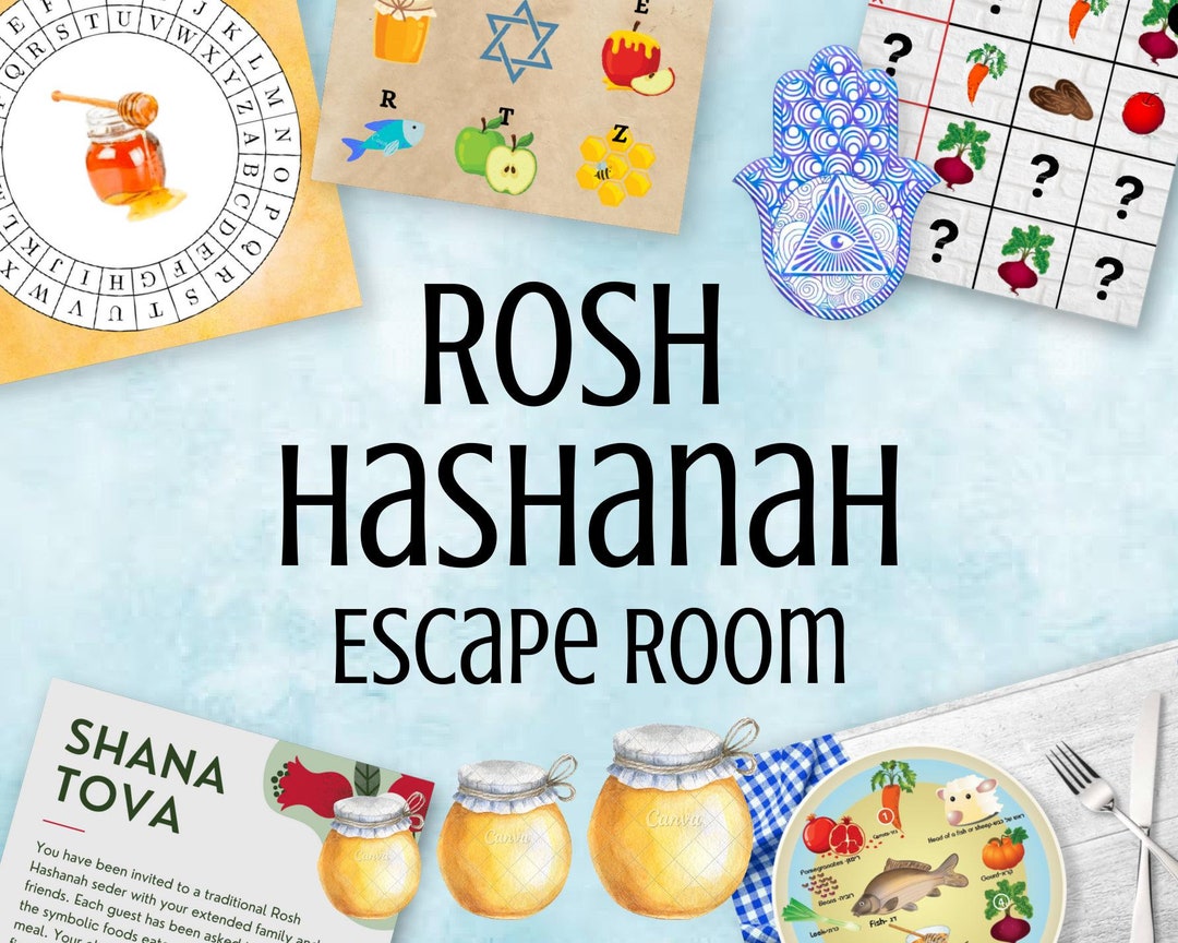 Rosh Hashanah Escape Room – Jewish Holiday Puzzle Printable Activity ...
