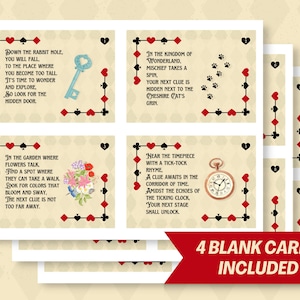 Alice in Wonderland Scavenger Hunt: Birthday Party Game (digital ...
