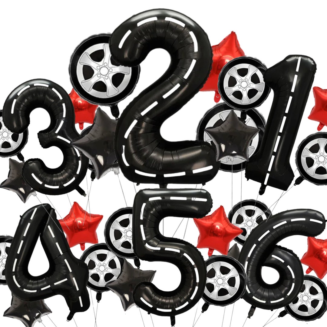 Racing Car F1 Birthday Number Balloon Pack 5PCS - Etsy