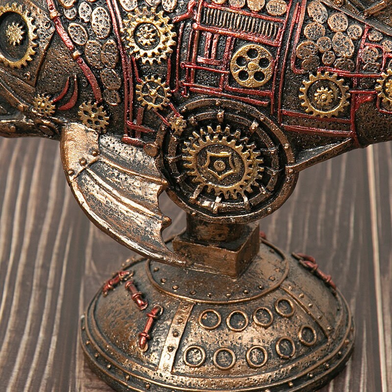 Retro Steampunk Resin Blackfish Figurines Black Whale Classic American ...