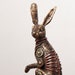 Steampunk Resin Rabbit Statues Metal Animal Figurines Steam Punk ...