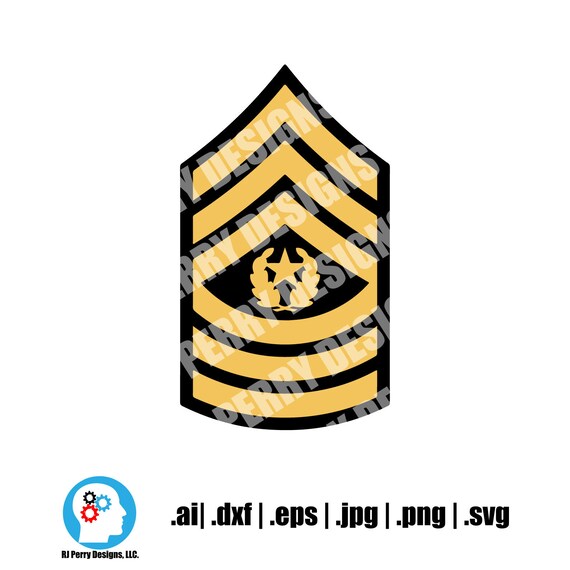 Us Army Sergeant Major E 9 Rank Digital Cut File Etsy - vrogue.co