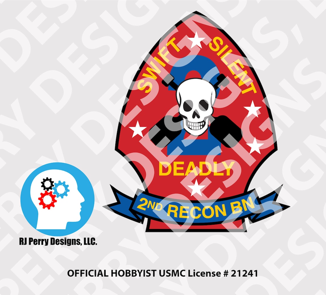 US Marine Corps 2nd Recon BN Vinyl Sticker Multiple Sizes - Etsy