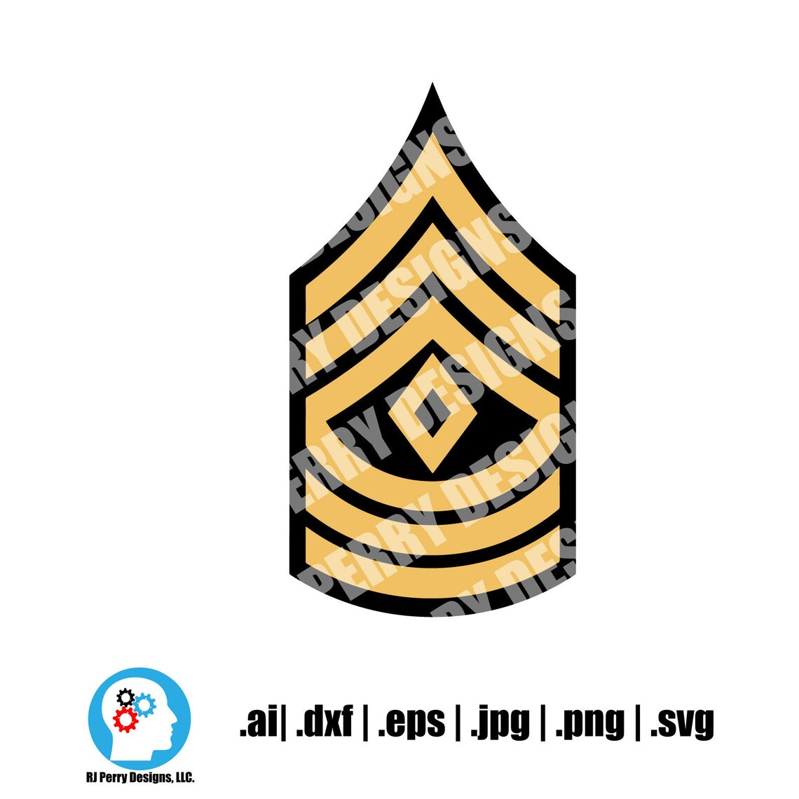 US Army First Sergeant E-8 Rank Digital cut file | Etsy