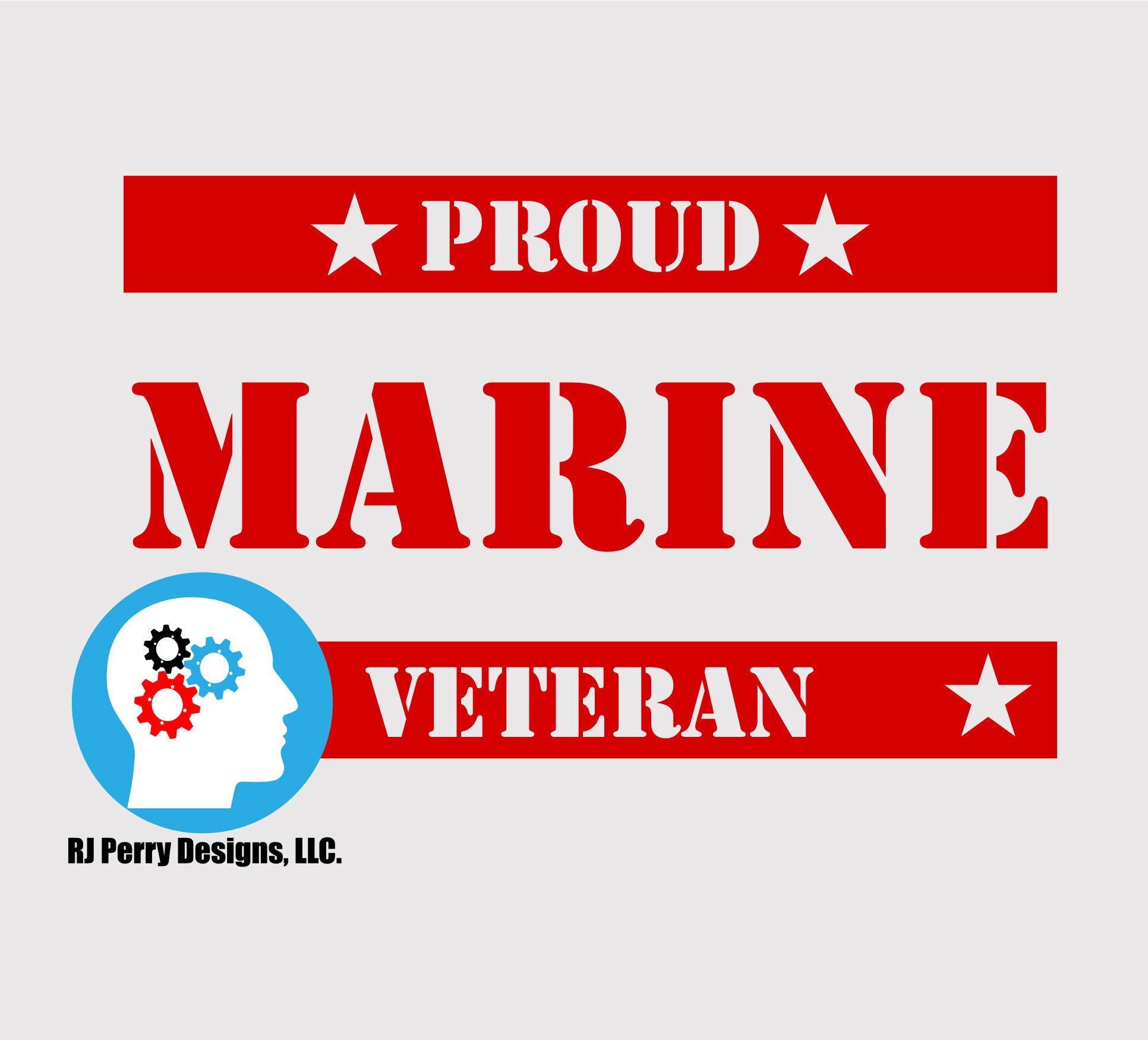 US Marine Corps Bar Logo Veteran Vinyl Decal Full | Etsy