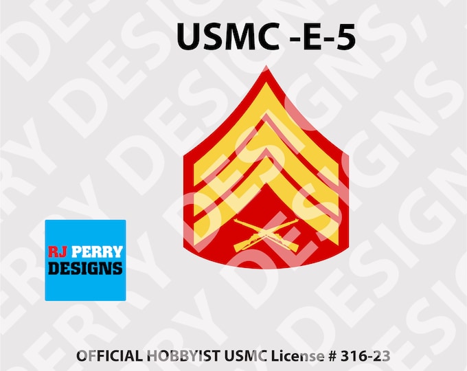 Marine Corps Enlisted Ranks Dress Vinyl Stickers, USMC Stickers ...