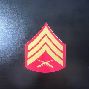 US Marine Corps | E-5 Rank | Vinyl Sticker | Official Hobbyist USMC ...