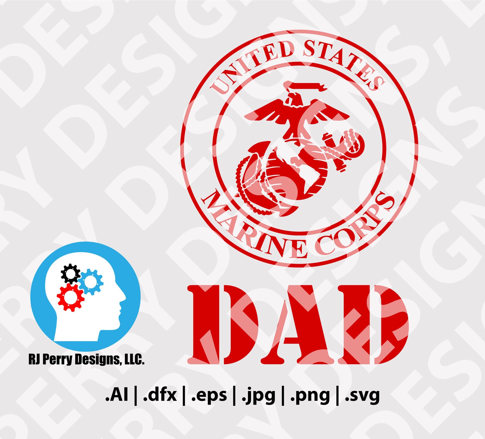 US Marine Corps Logo Marine Corps Dad svg eps png | Etsy