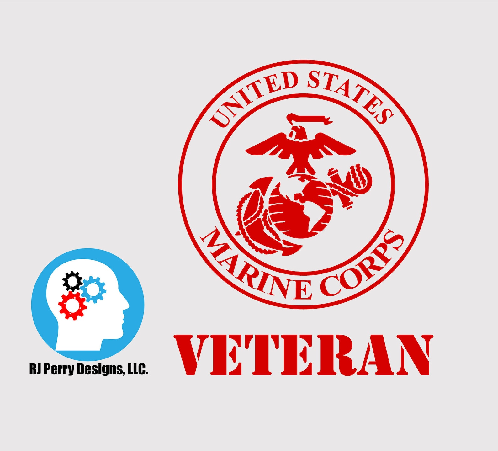 US Marine Corps Logo Veteran Vinyl Decal Full Color | Etsy
