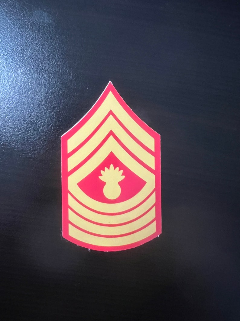 US Marine Corps E-9 Mgysgt Rank Vinyl Sticker Official - Etsy