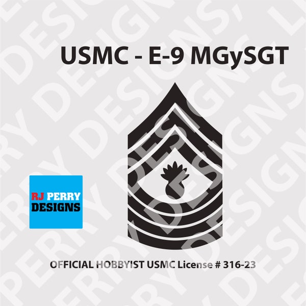 Master Gunnery Sergeant Rank Decal - Etsy