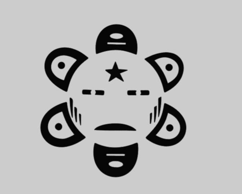 Taino Sun Puerto Rican Indigenous Symbol Vinyl Decal Full | Etsy