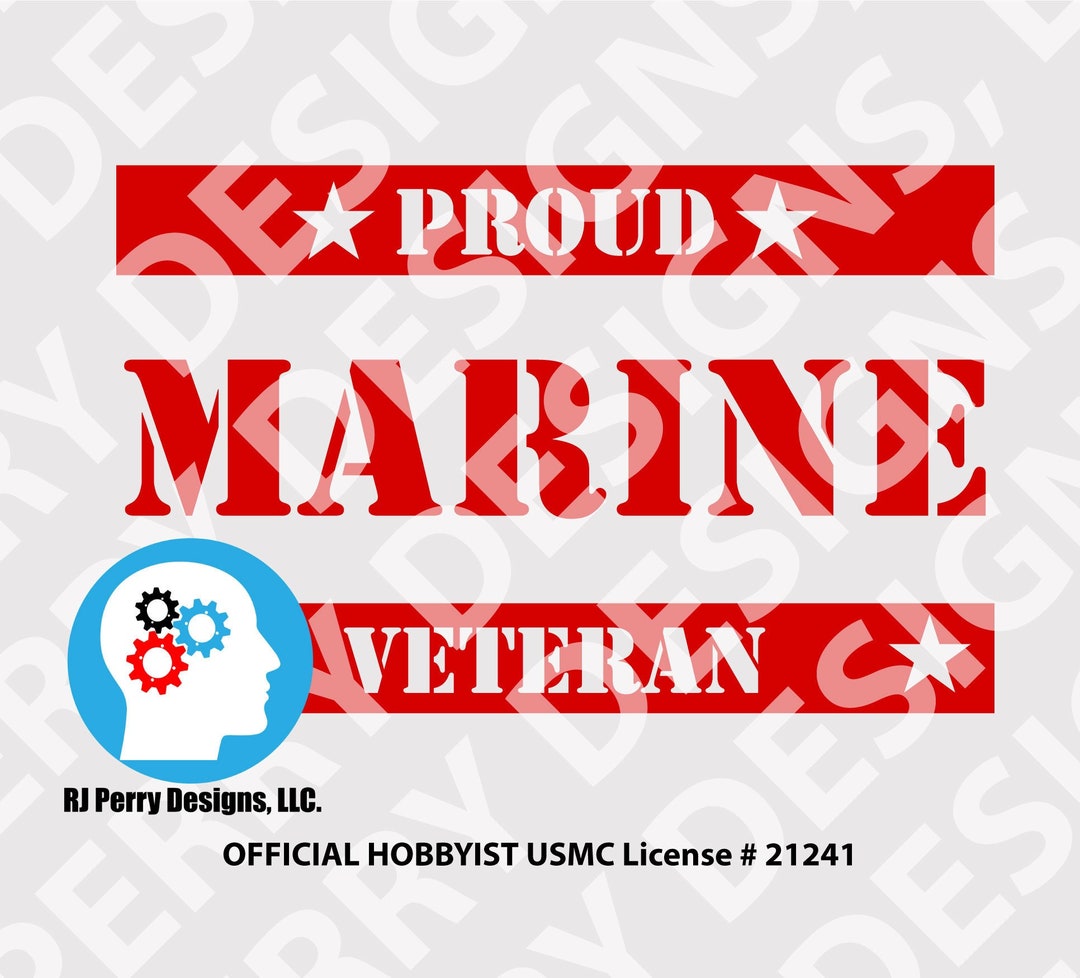 US Marine Corps Bar Logo Veteran Vinyl Decal Full - Etsy