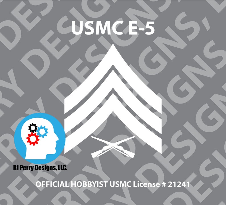 USMC E-5 Sergeant Enlisted Marine Corp Sergeant Rank | Etsy