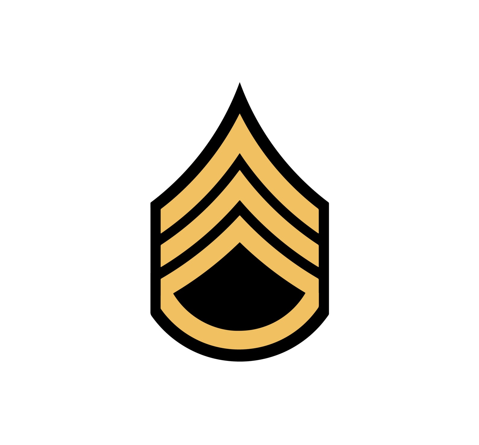 US Army E-6 Rank Staff Sergeant Vinyl Decal Full Color | Etsy