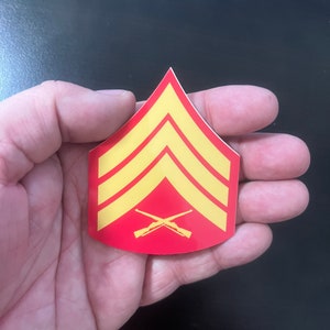 US Marine Corps | E-5 Rank | Vinyl Sticker | Official Hobbyist USMC ...