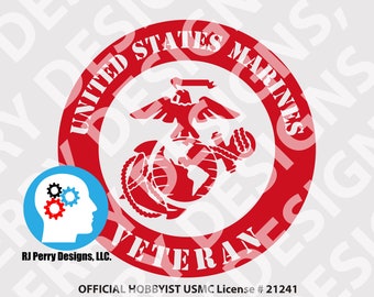Marine Corps Veteran Decal - Etsy
