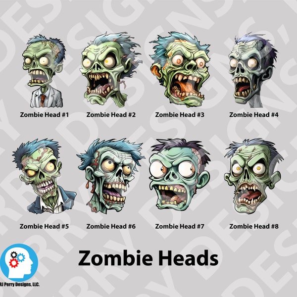 Zombie Head - Etsy