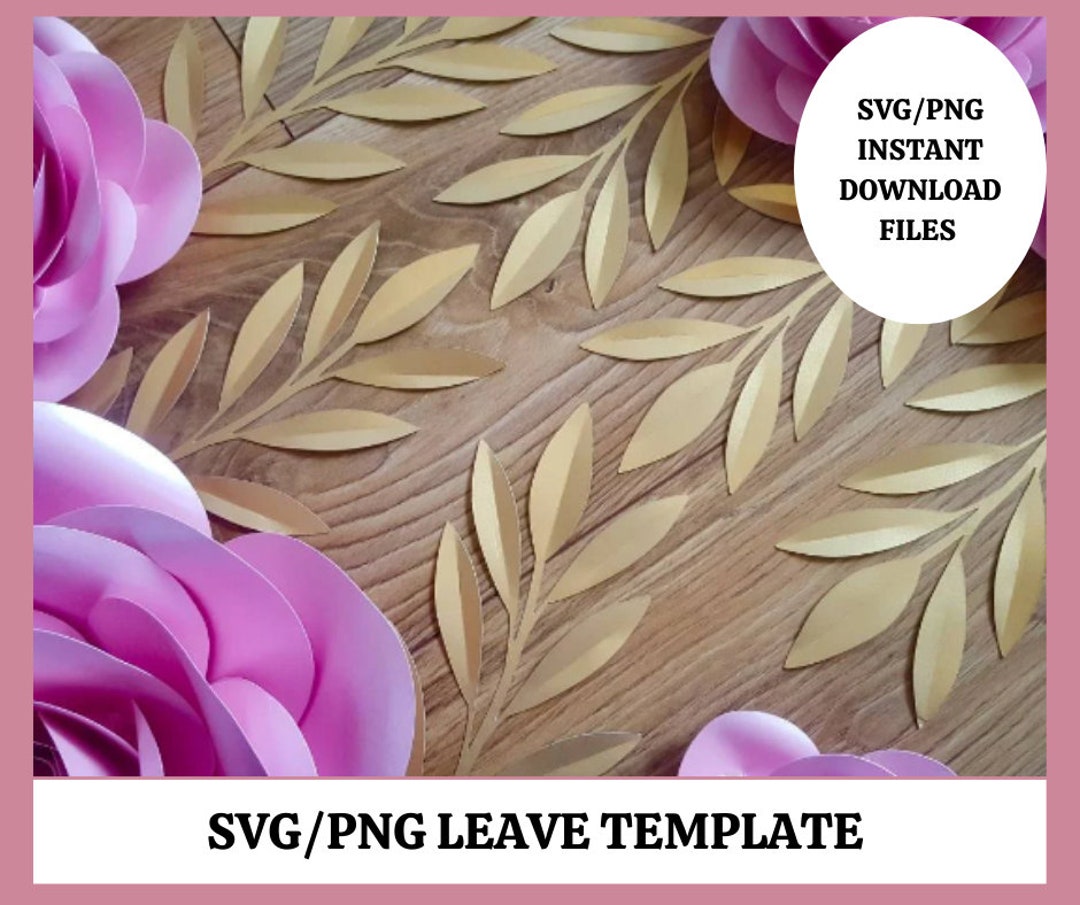 SVG/PNG Leave Template Svg Leaves Template Svg Paper Leave - Etsy Australia
