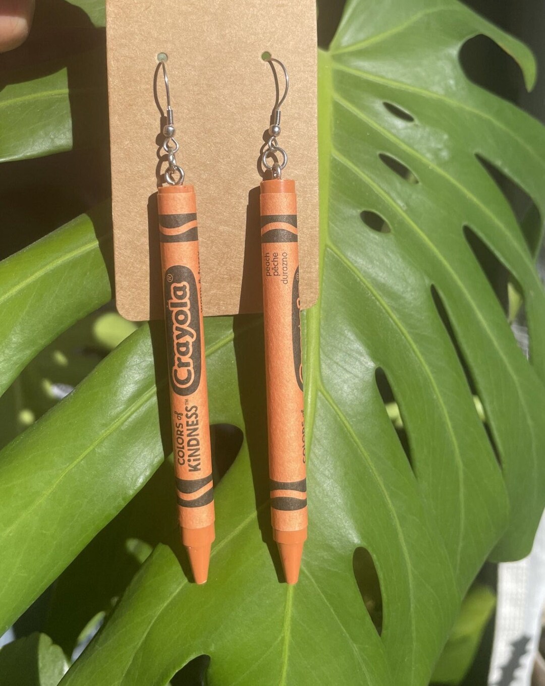 Functional Crayon Earrings Real Crayon Earrings Unique Earrings Fun ...