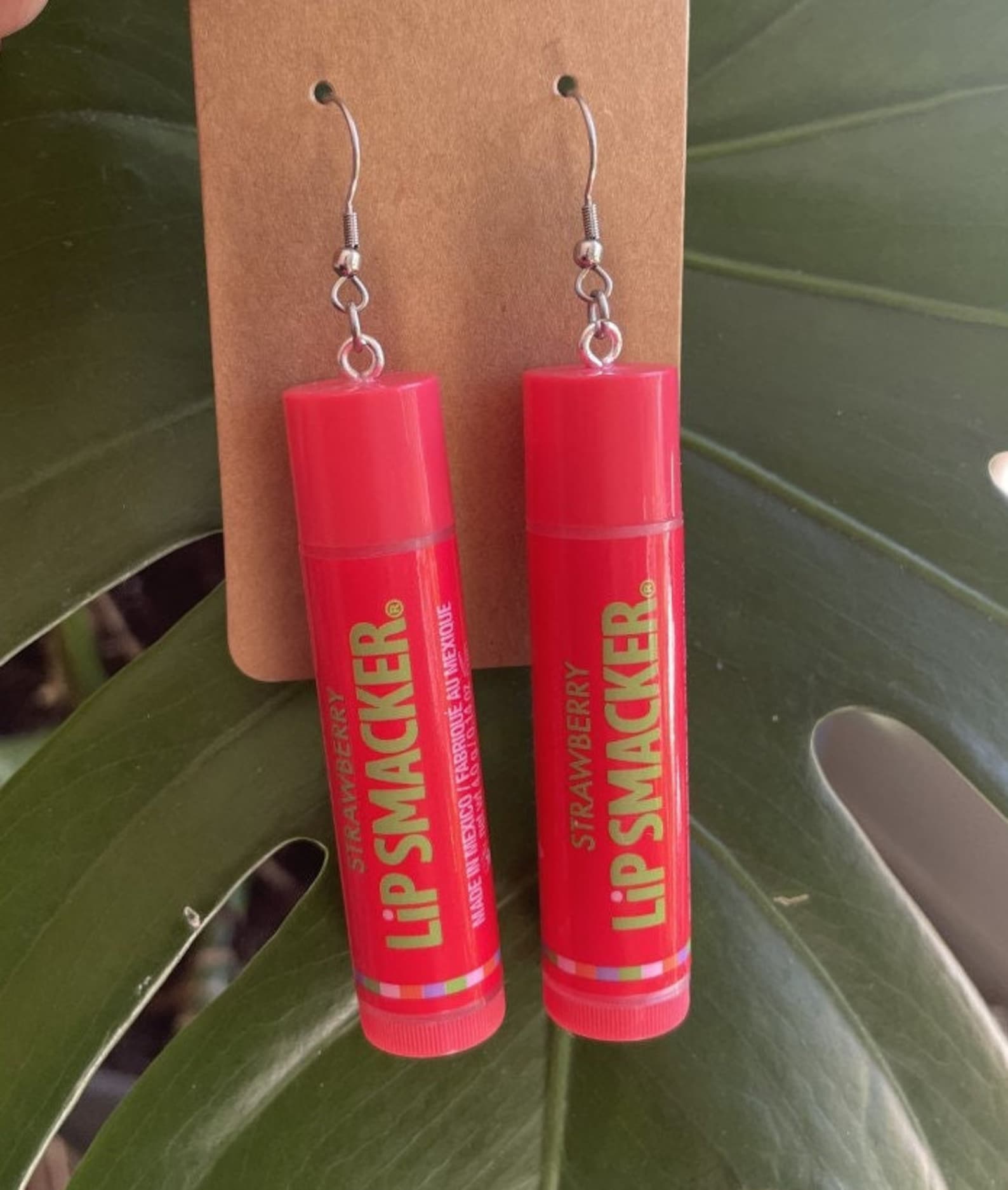 Functional Lip Smacker Chapstick Earrings, Fun Earrings, Quirky ...