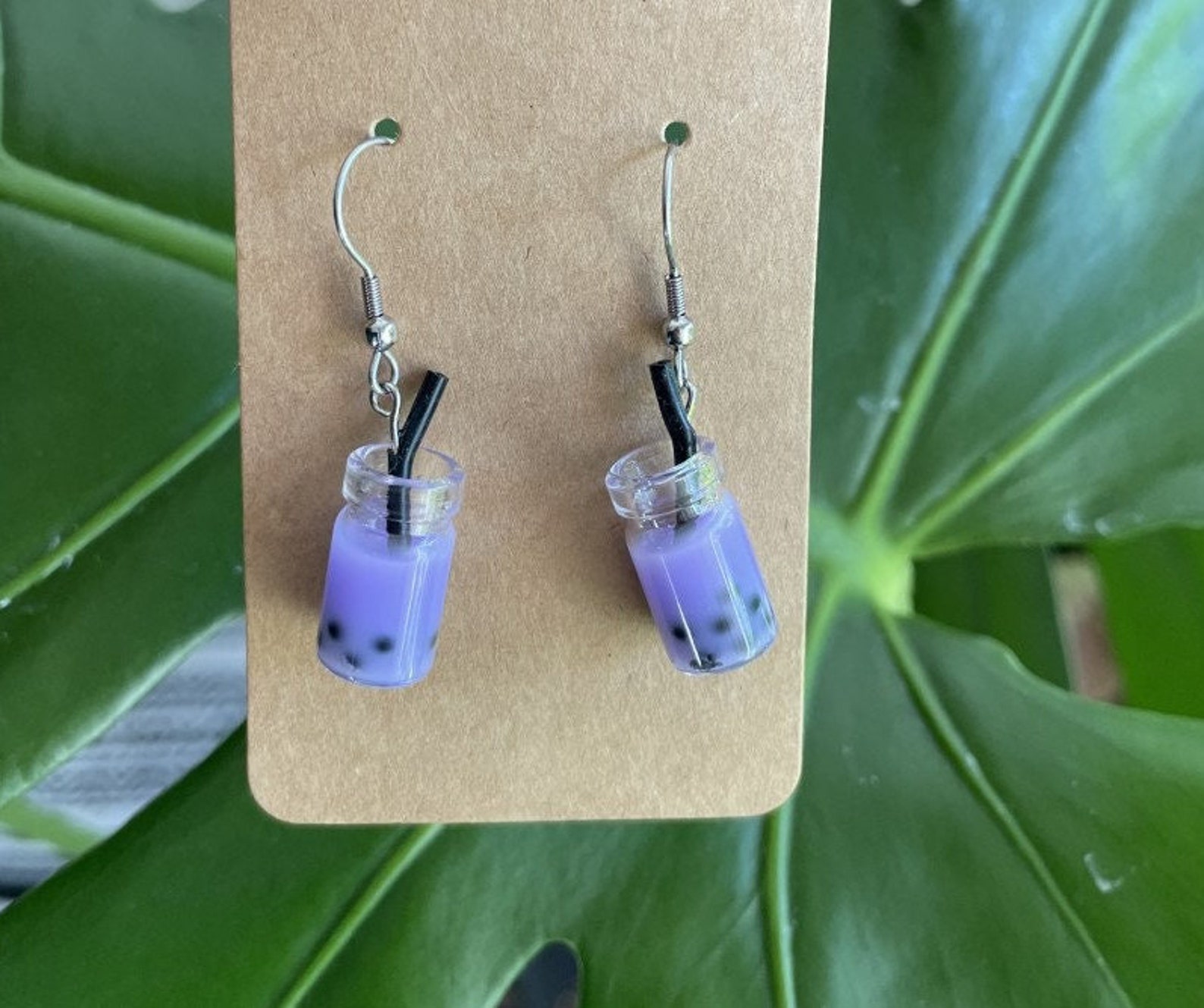 Boba Tea Earrings Small Boba Earrings Drink Earrings - Etsy