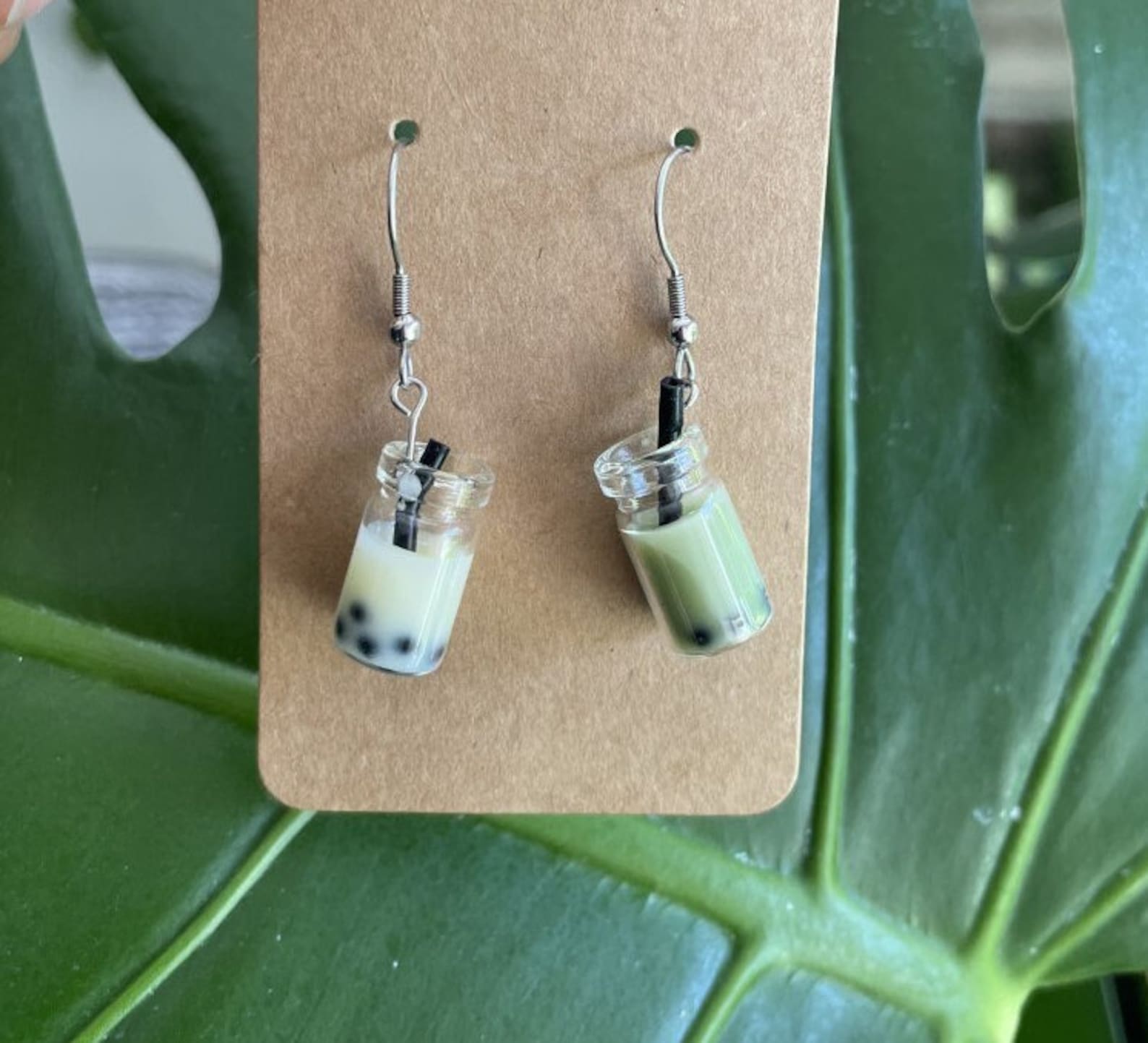 Boba Tea Earrings Small Boba Earrings Drink Earrings - Etsy
