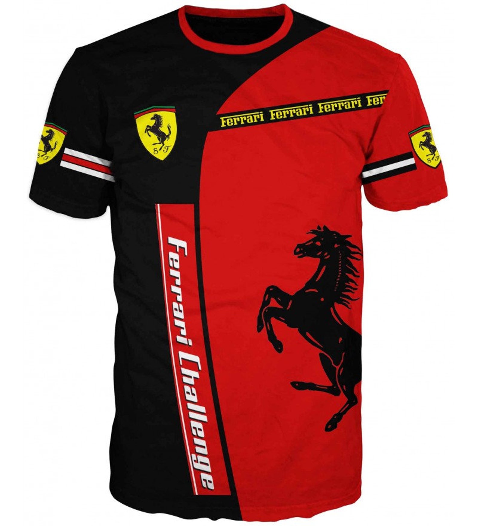 3D Ferrari FORMULA 1 CHALLENGE FERRARI T Shirt | Etsy