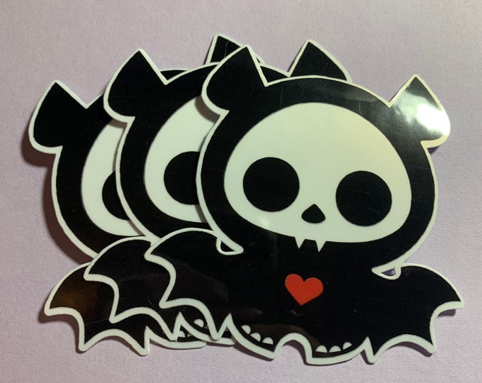 Skelanimal Bat Sticker - Etsy