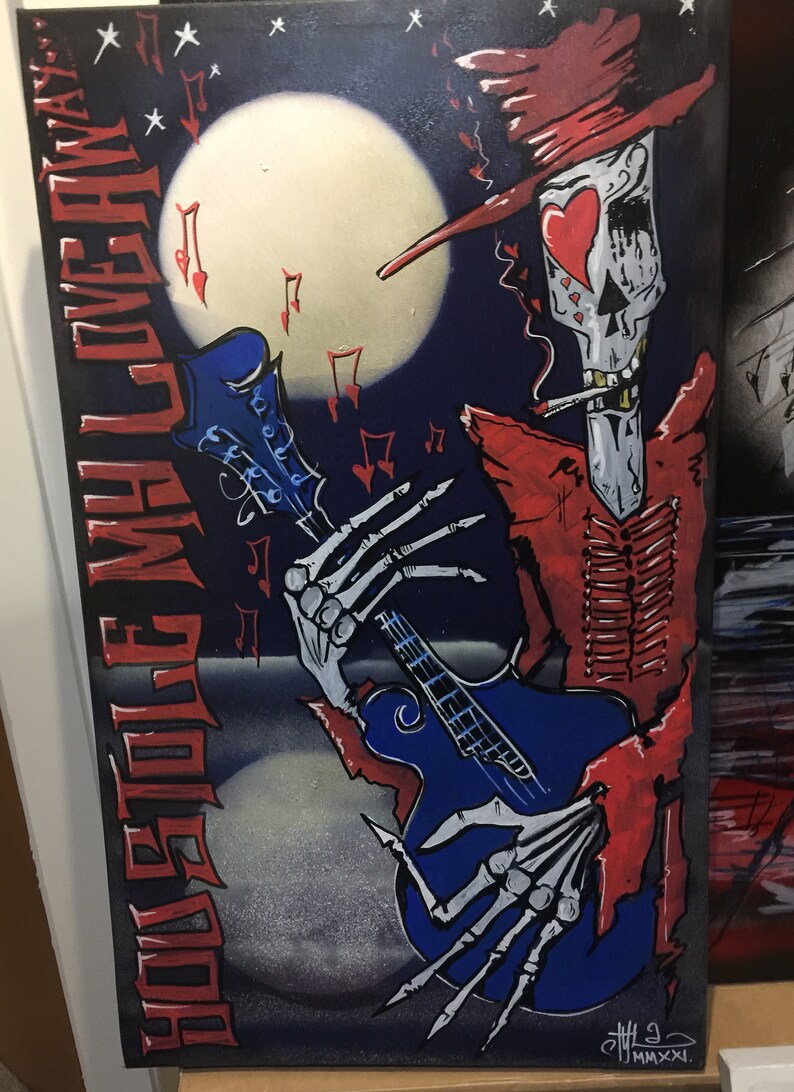 Tyla Dogs D'amour Art Tavern Original Acrylic on Vinyl | Etsy