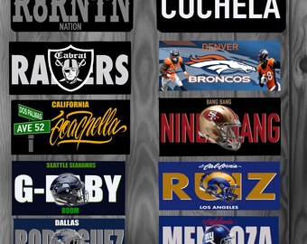 Football License Plate | Etsy