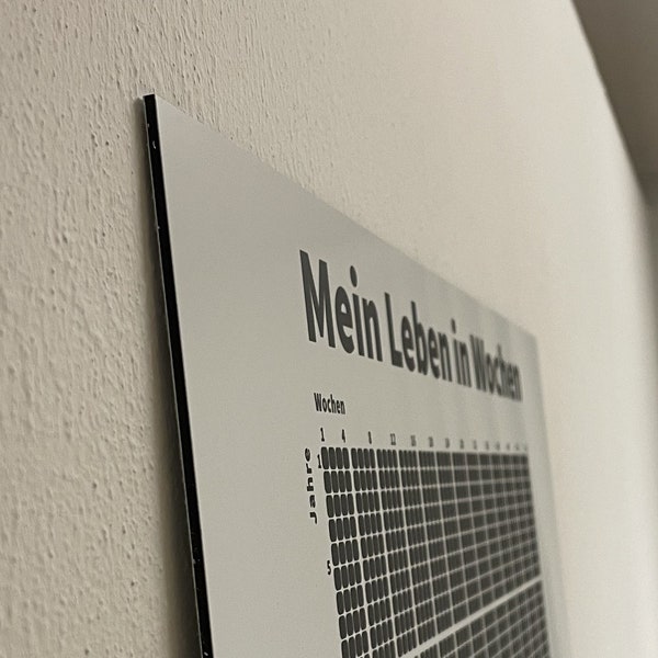 Life in Weeks Poster - Etsy