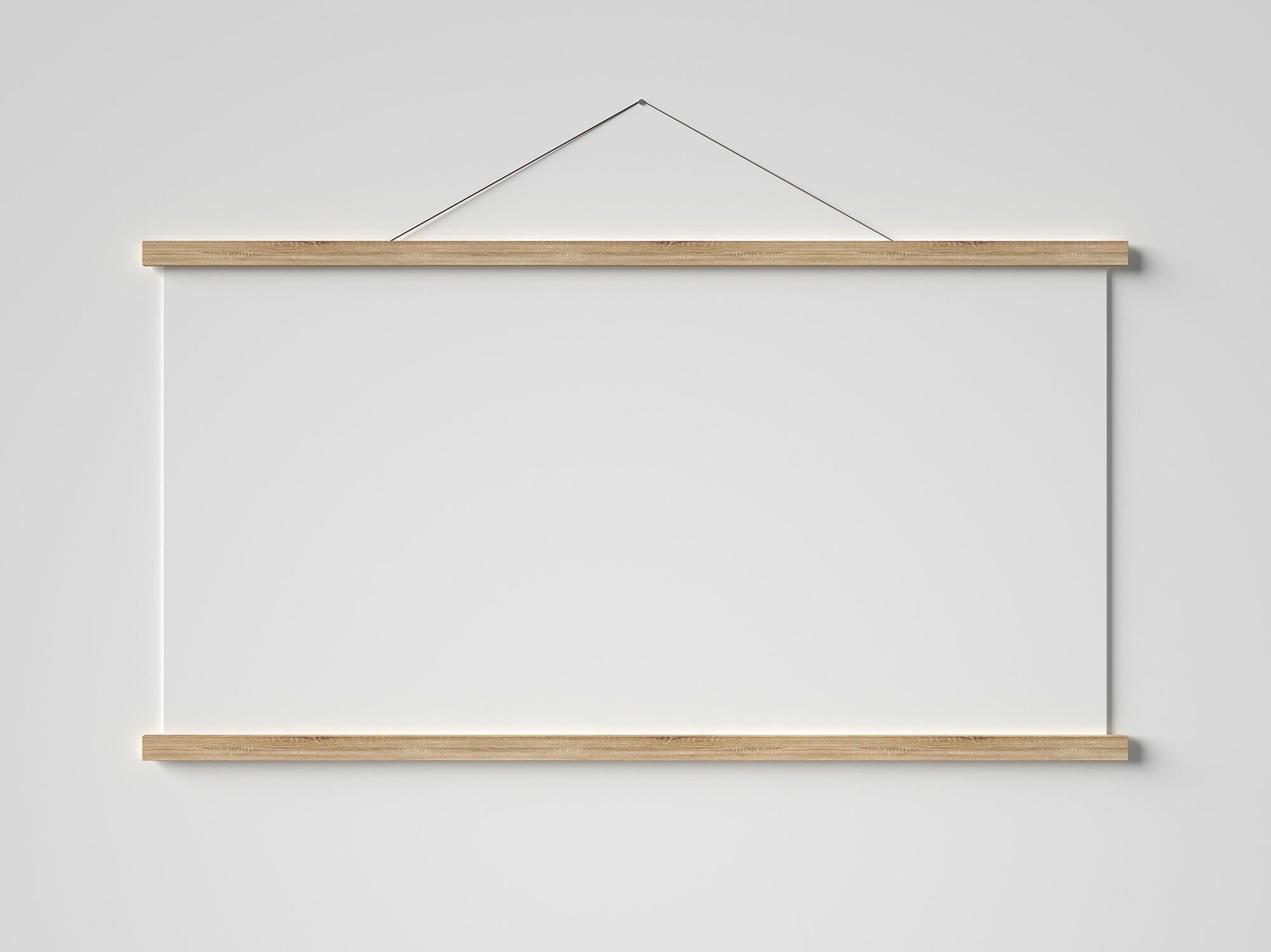 Poster rail magnetic handmade of oak Suitable for DIN - Etsy Polska