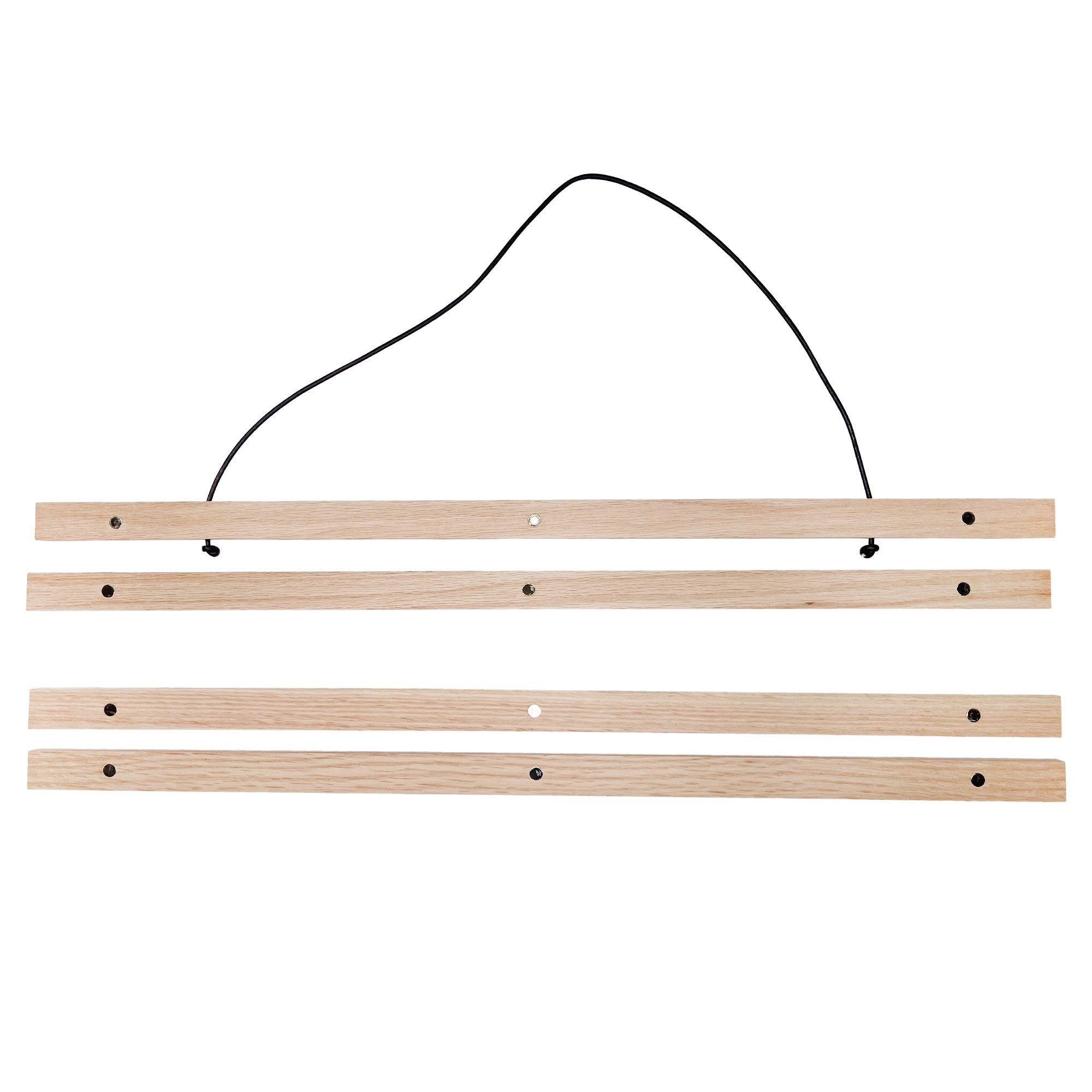 Magnetic Poster Rail With Leather Strap Poster Rail in - Etsy UK