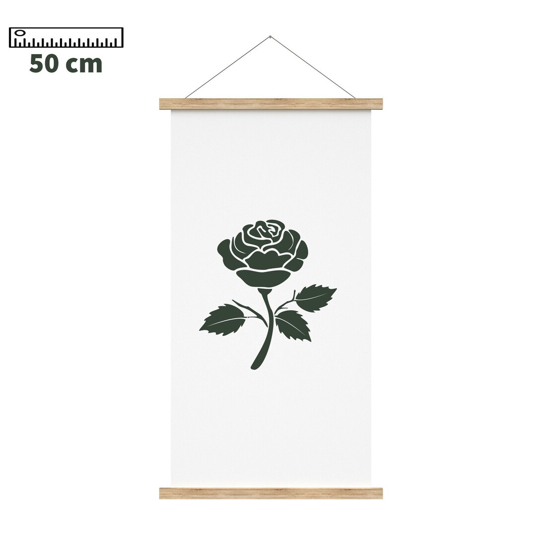 Poster Rail Magnetic Handmade of Oak - Suitable for DIN Formats - 50 Cm ...