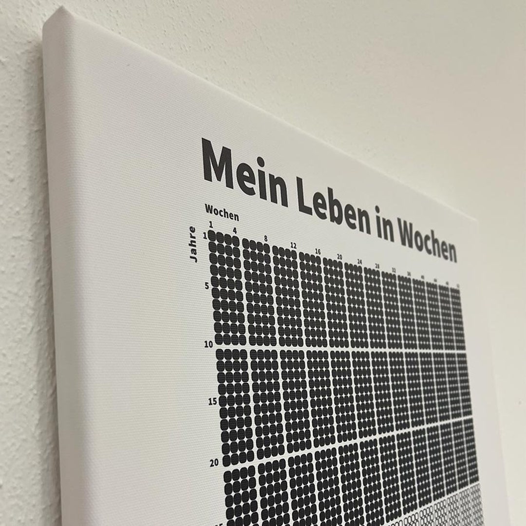 Life Time Visualized in Weeks - Life Calendar - My Life in Weeks ...