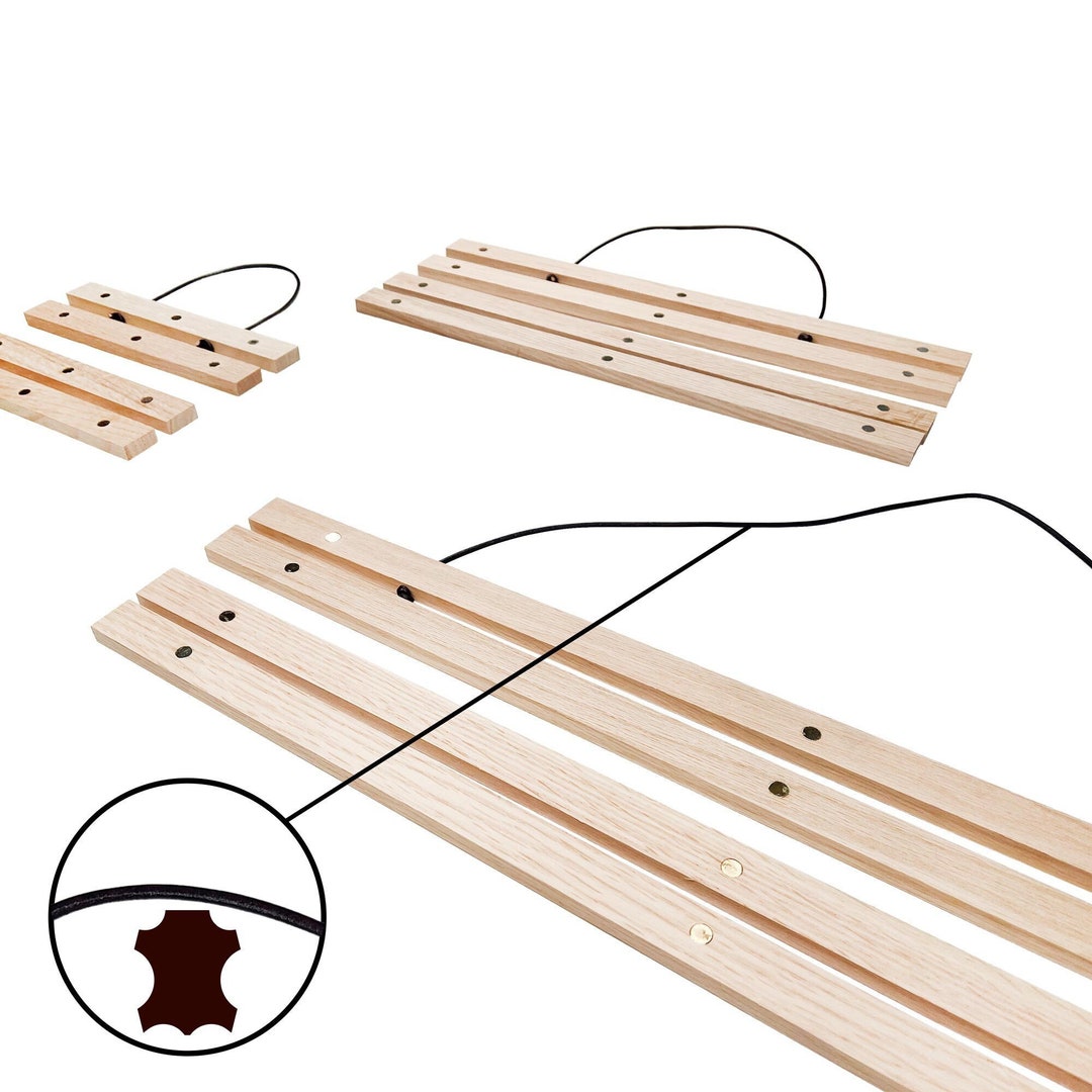 Magnetic Poster Rail With Leather Strap Poster Rail in Various Lengths ...