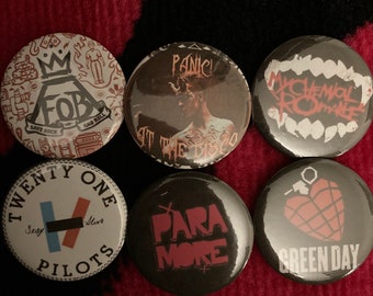 Emo Button Pins - Etsy