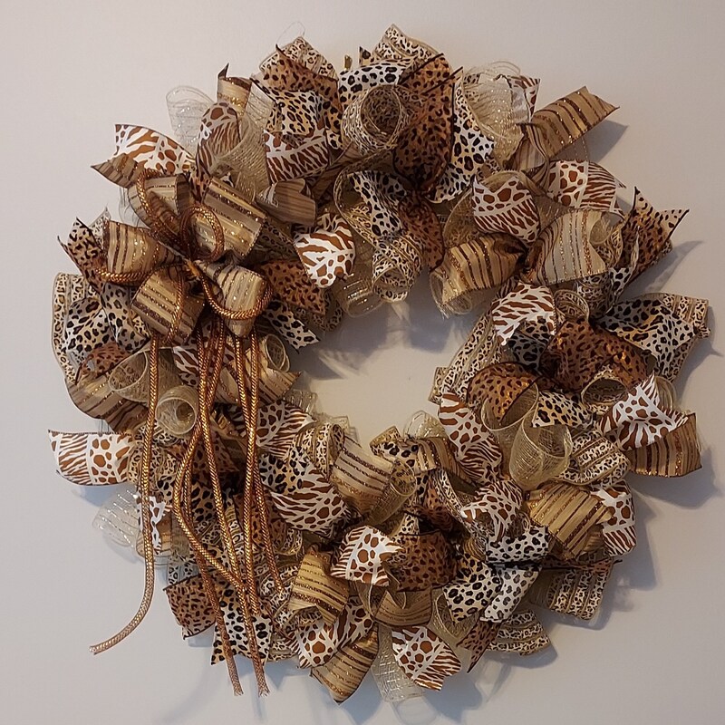 Zebra Wreath - Etsy