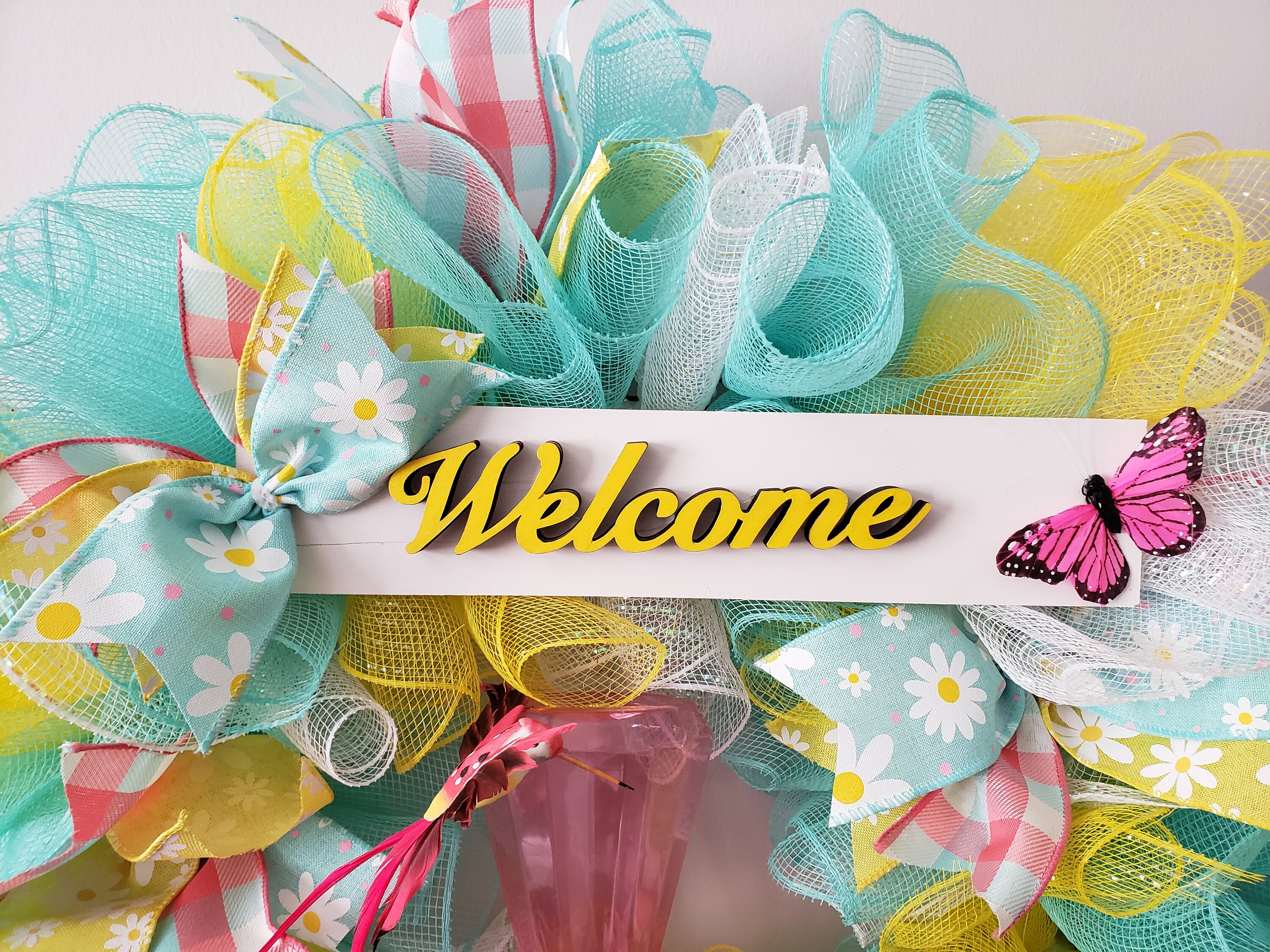 Hummingbird Wreath, Spring Wreath, Summer Wreath, Everyday Wreath - Etsy