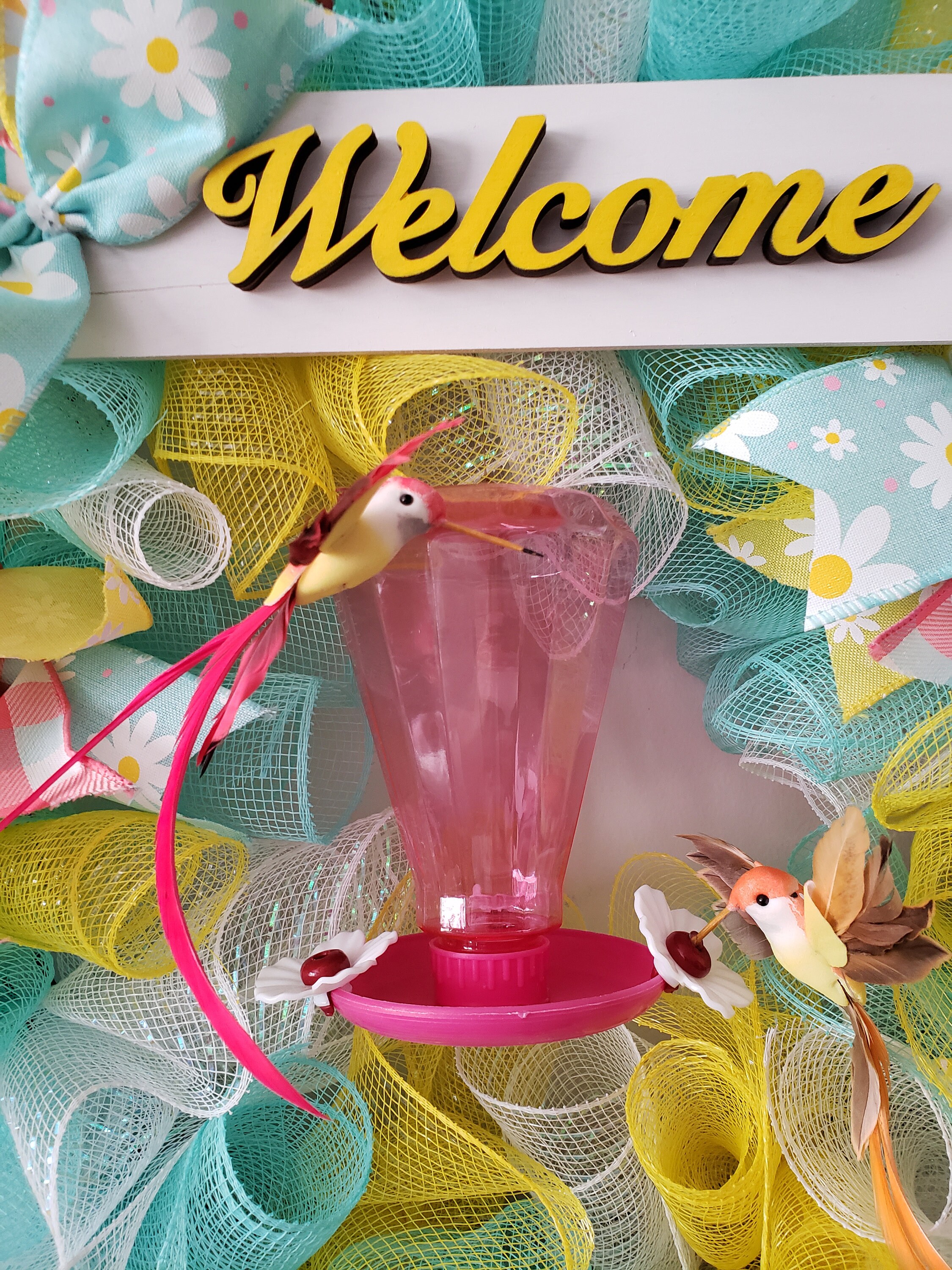 Hummingbird Wreath, Spring Wreath, Summer Wreath, Everyday Wreath - Etsy