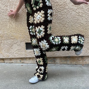 Granny Square Pants Pattern, Crochet Pants Pattern, Unisex Crochet ...