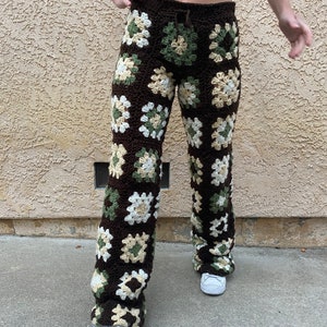 Granny Square Pants Pattern, Crochet Pants Pattern, Unisex Crochet ...