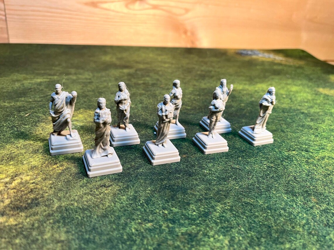 Set of 8 Statues 2 Suits of Armor Fat Dragon Games - Etsy