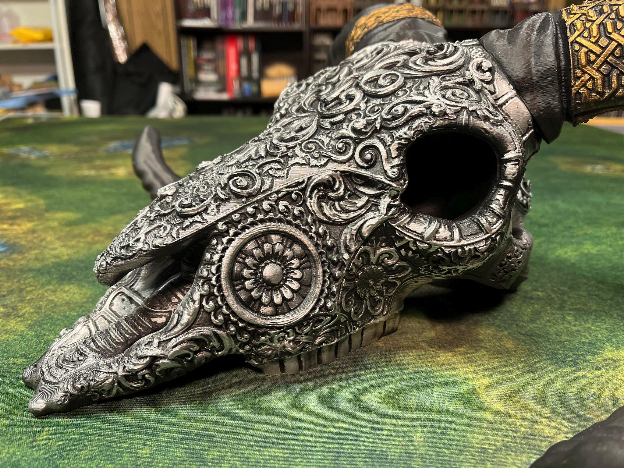 Deluxe Ram/sheep Skull (life Size) Hand Painted - Etsy