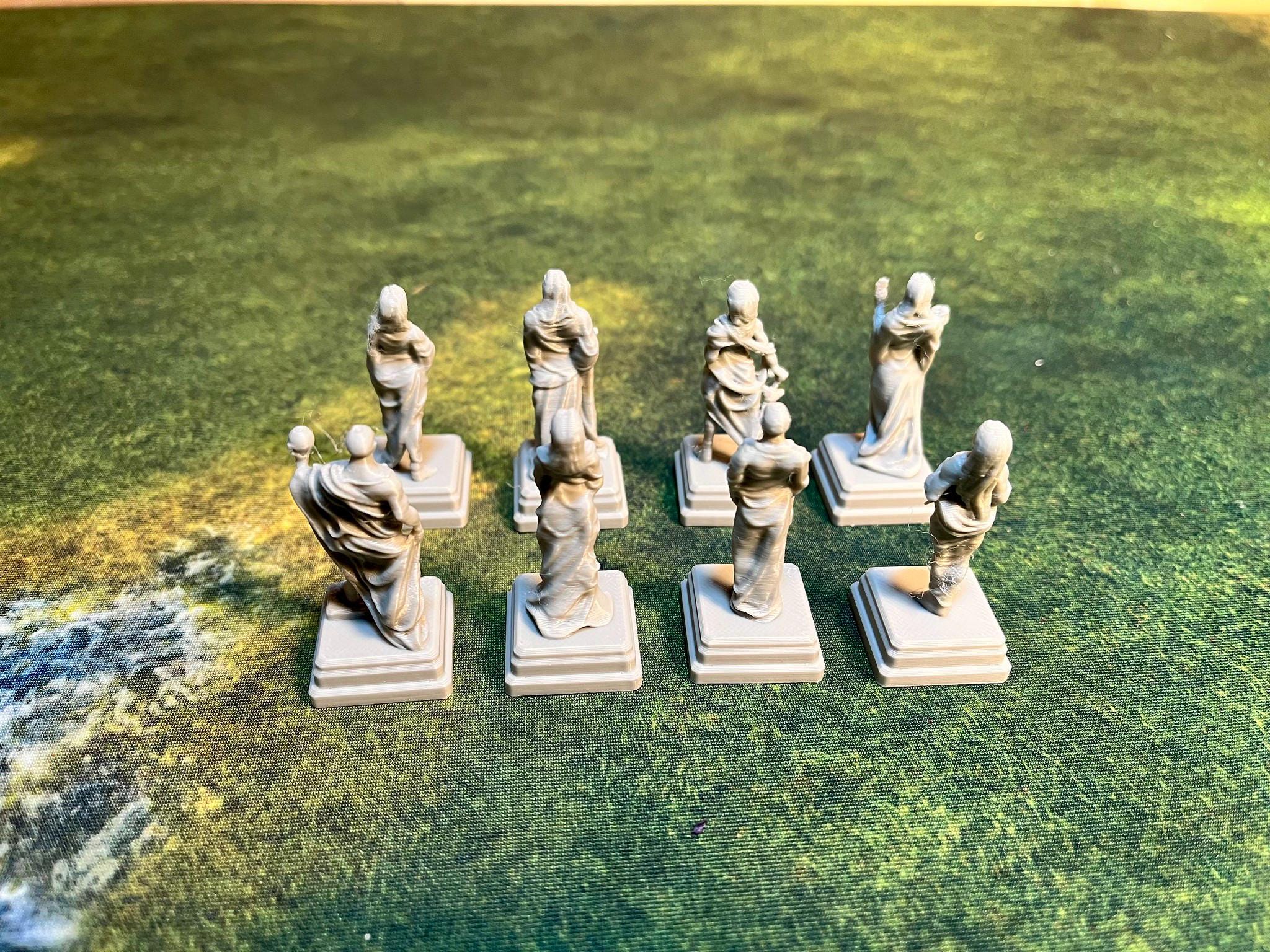 Set of 8 Statues 2 Suits of Armor Fat Dragon Games - Etsy