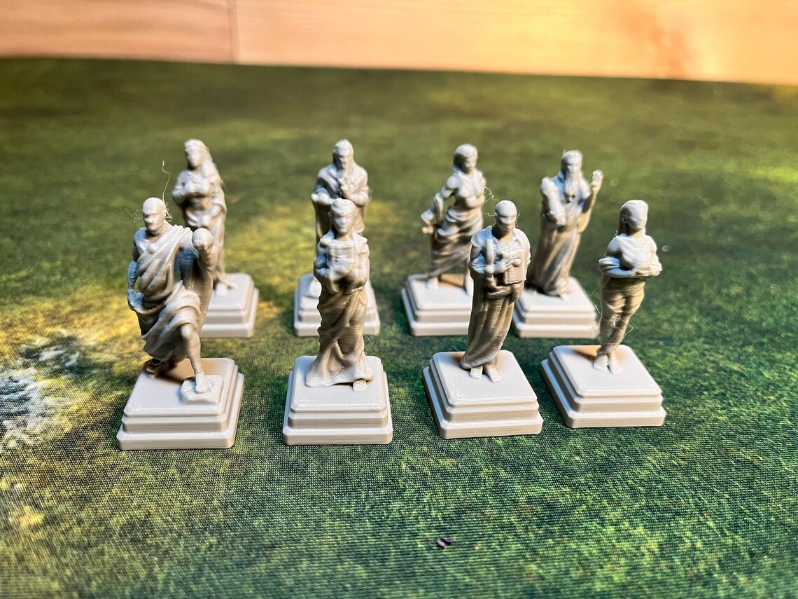 Set of 8 Statues 2 Suits of Armor Fat Dragon Games - Etsy