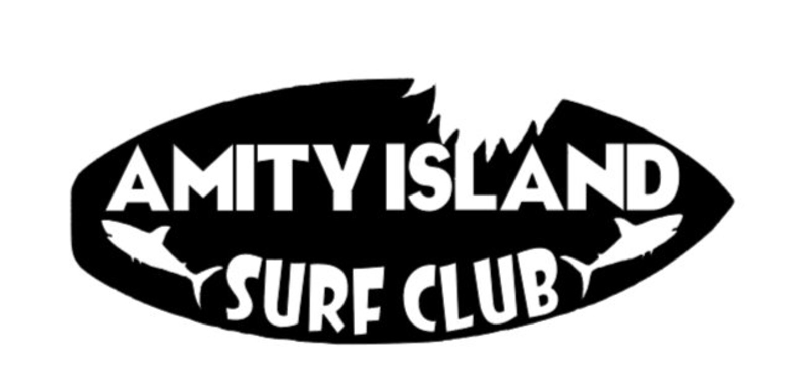 Jaws Amity Island Surf Club Vinyl Decal Sticker Pop Culture - Etsy