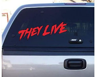 Horror Decal They Live - Etsy
