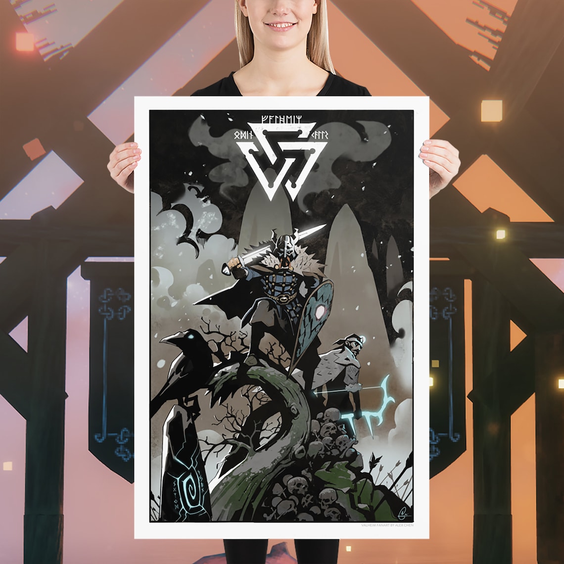 Valheim Fan Art Poster | Etsy